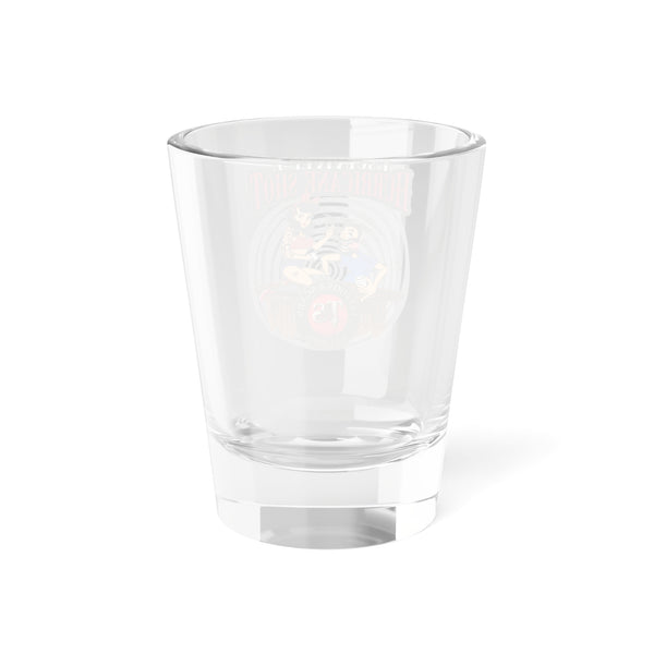 "I Survived a Hurricane Shot" Shot Glass - Brunette Bartender - Tattoos ...