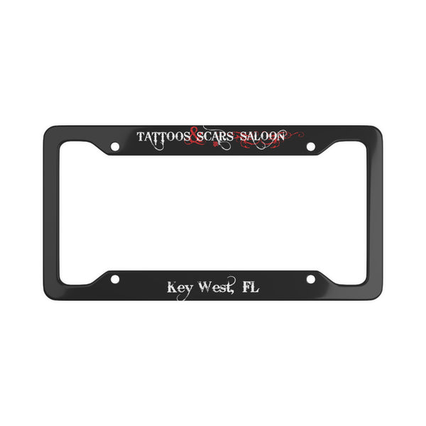 License Plate Frame - Tattoos & Scars Saloon